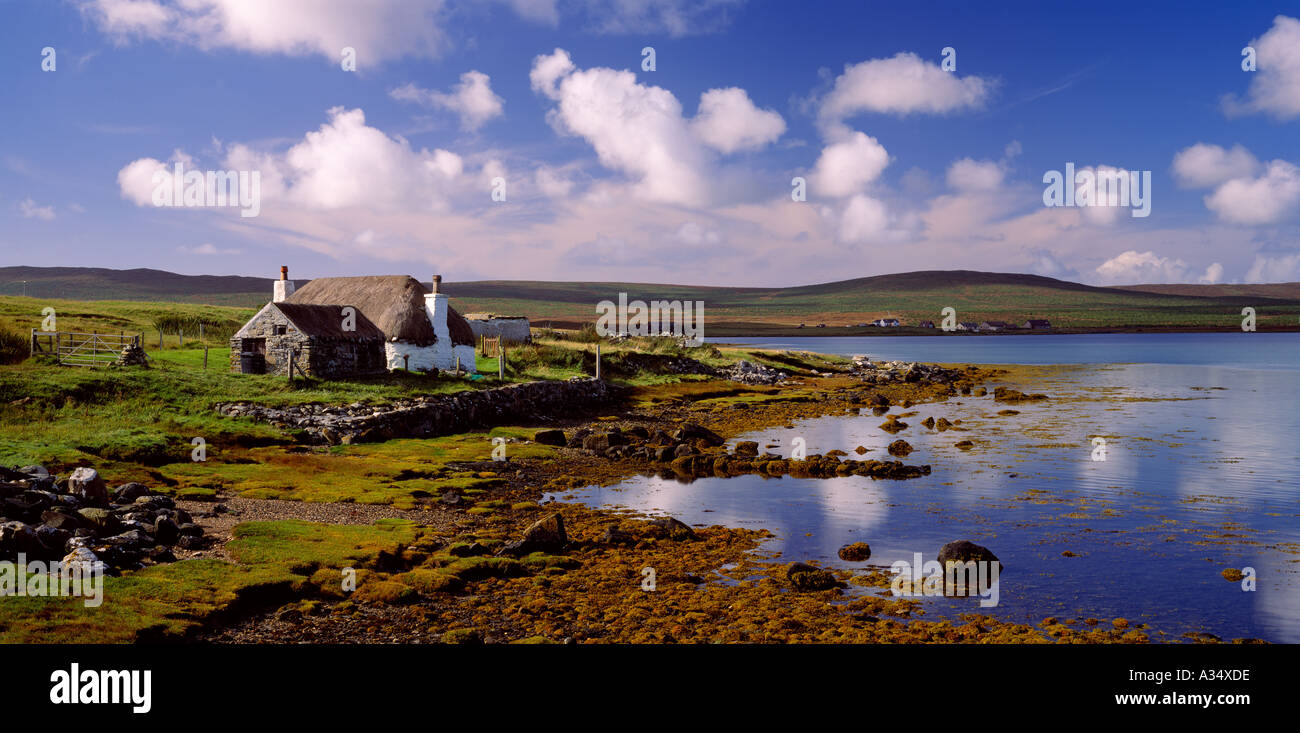 Croft House at Malacleit, North Uist, Western Isles, Scotland, UK Stock ...