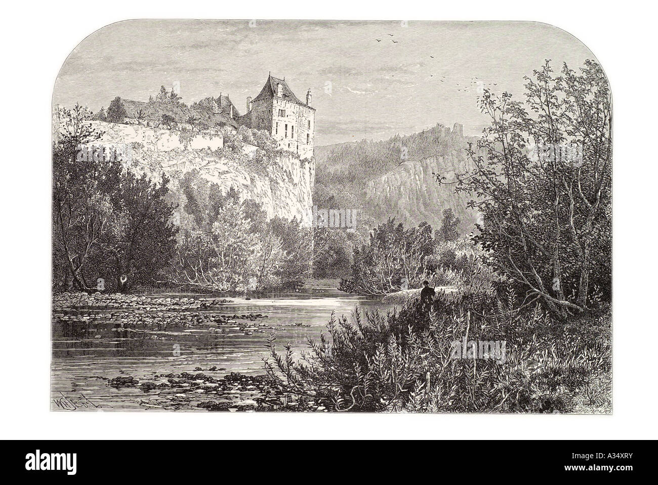 Belgium Belgian Flemish Flanders Ardenne castle woodland forest summer ...