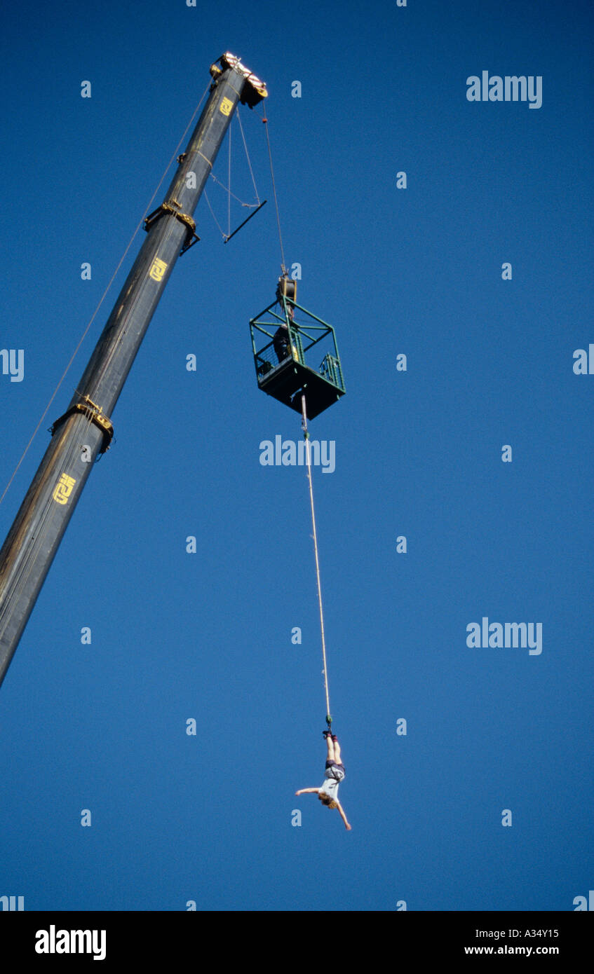 Bungee jumping for charity outside St Mary s College University of ...