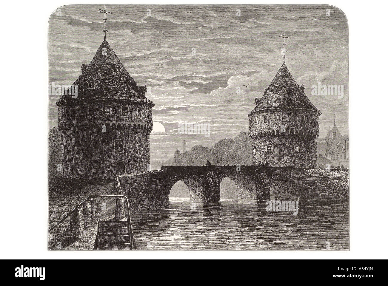 Cartoon tower bridge hi-res stock photography and images - Alamy