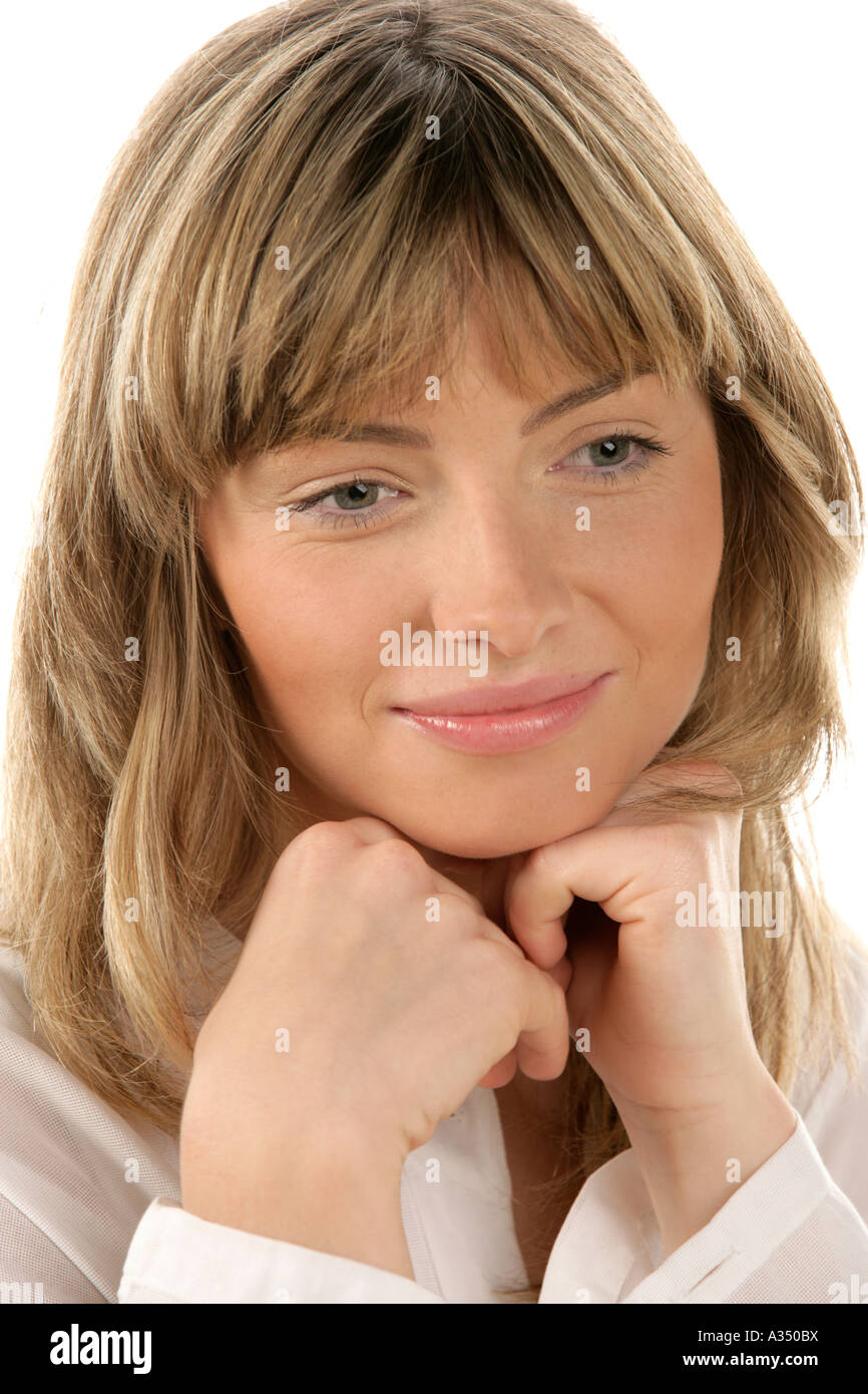 Dullness woman face hi-res stock photography and images - Alamy