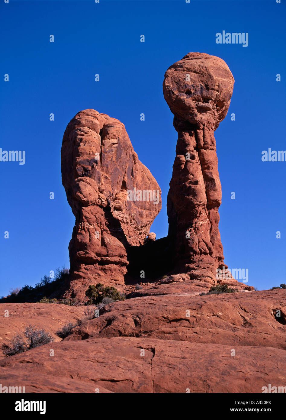 Garden of Eden weathered sandstone monoliths Adam and Eve Arches ...
