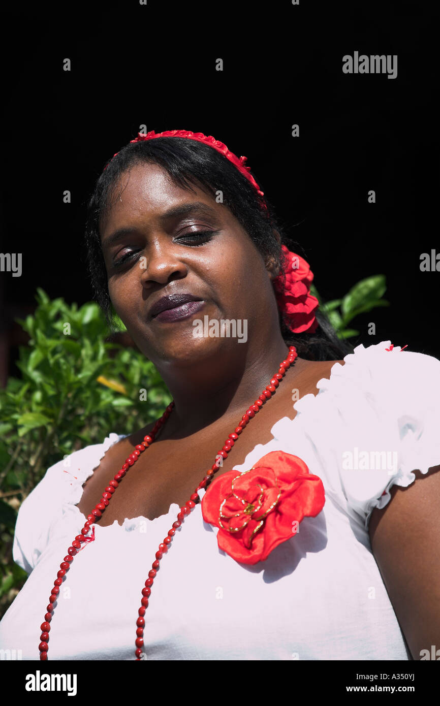 Cuban lady posing, near Holguin, Cuba Stock Photo - Alamy