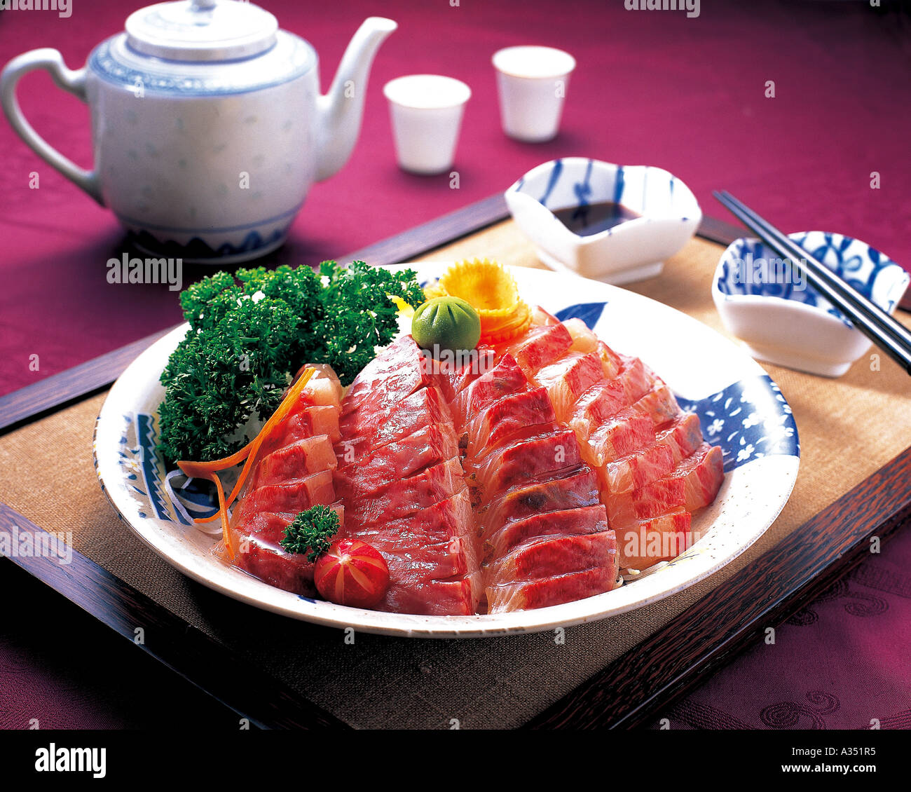 Japanese sashimi plate side view hi-res stock photography and images ...
