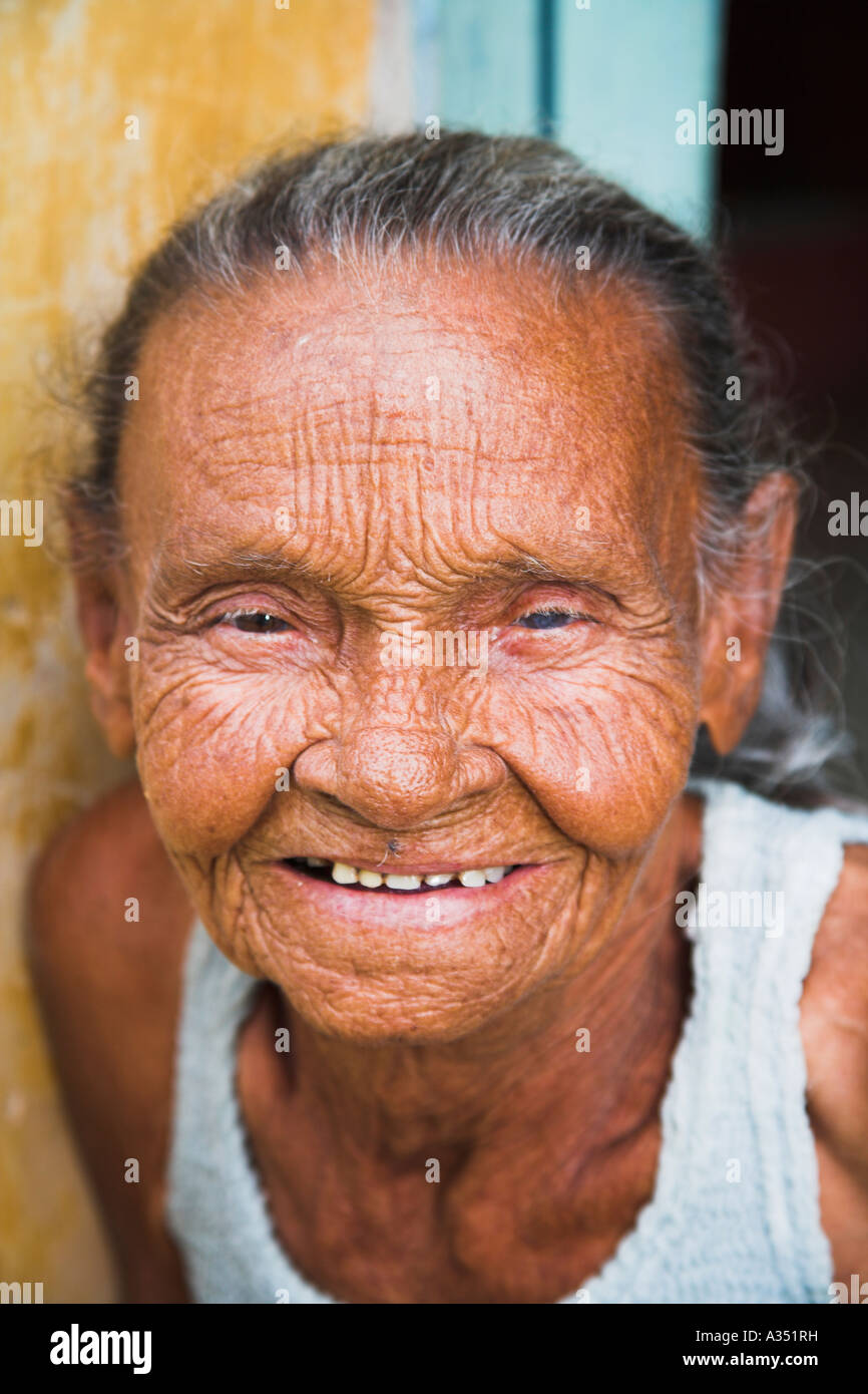 Old lady smiling, Trinidad, Sancti Spiritus Province, Cuba Stock Photo ...