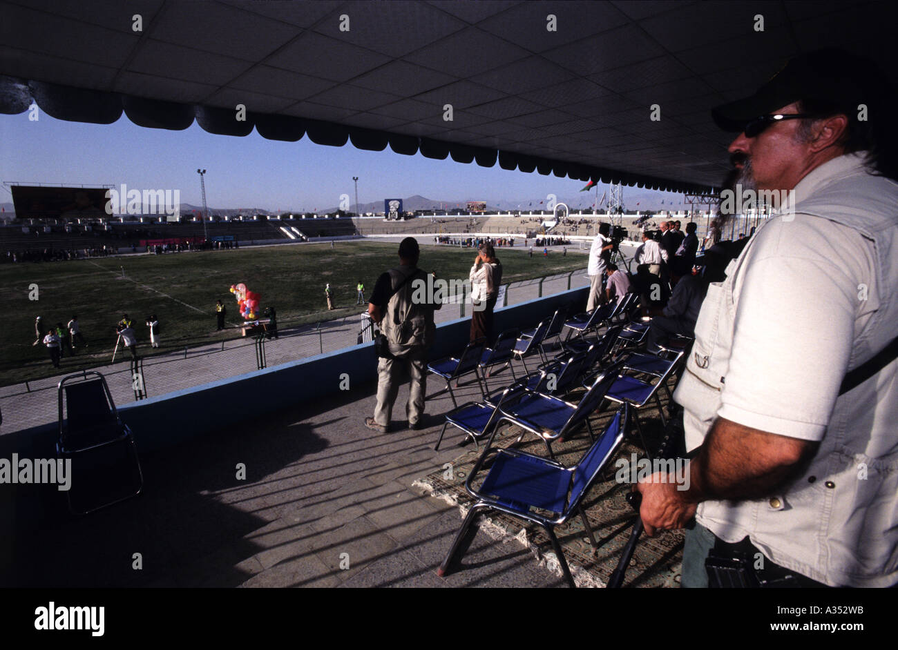 American soldiers take charge of security at Ghazi Stadium foir the ...