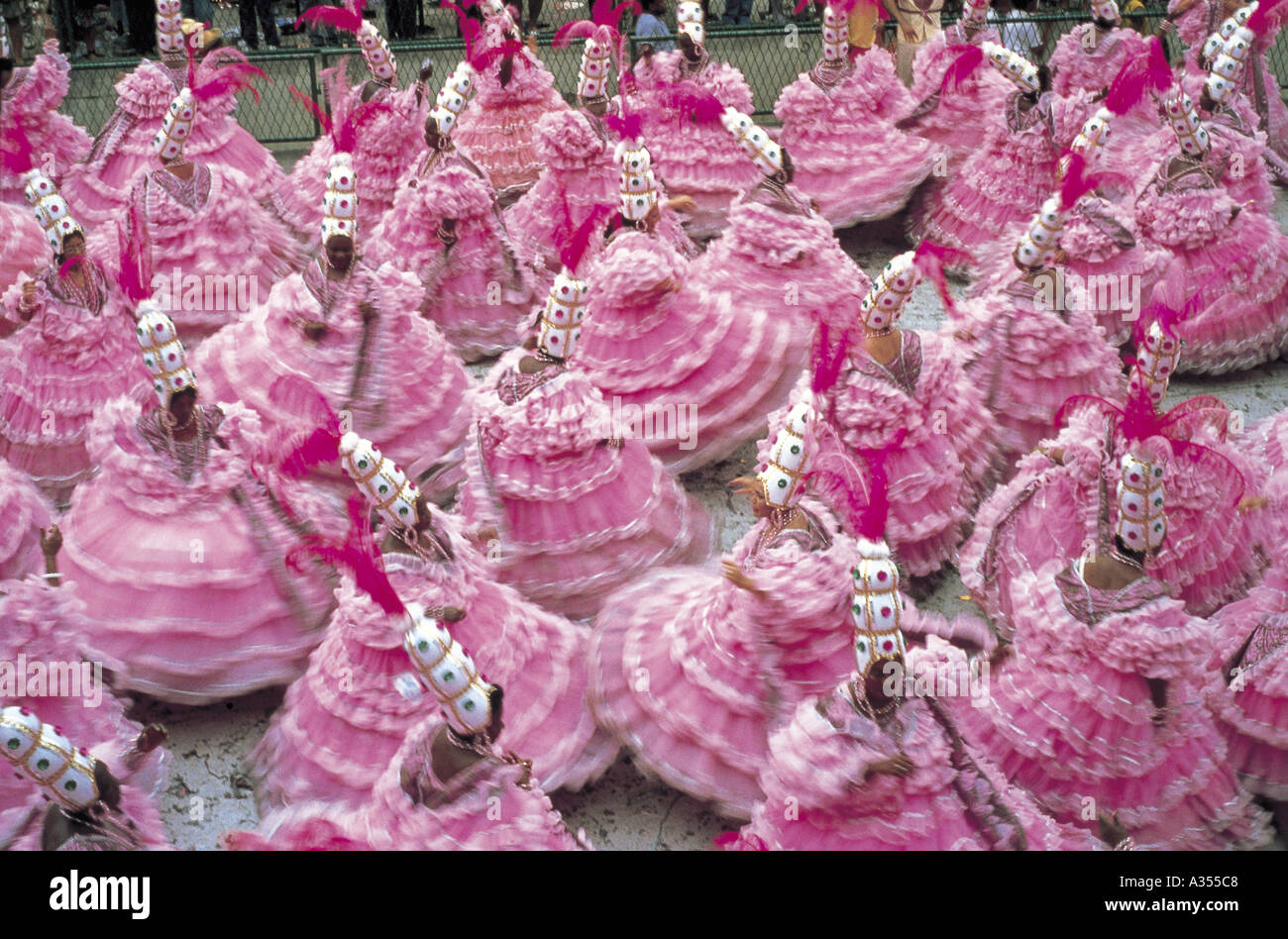Samba School Mass of Pink Stock Photo - Alamy