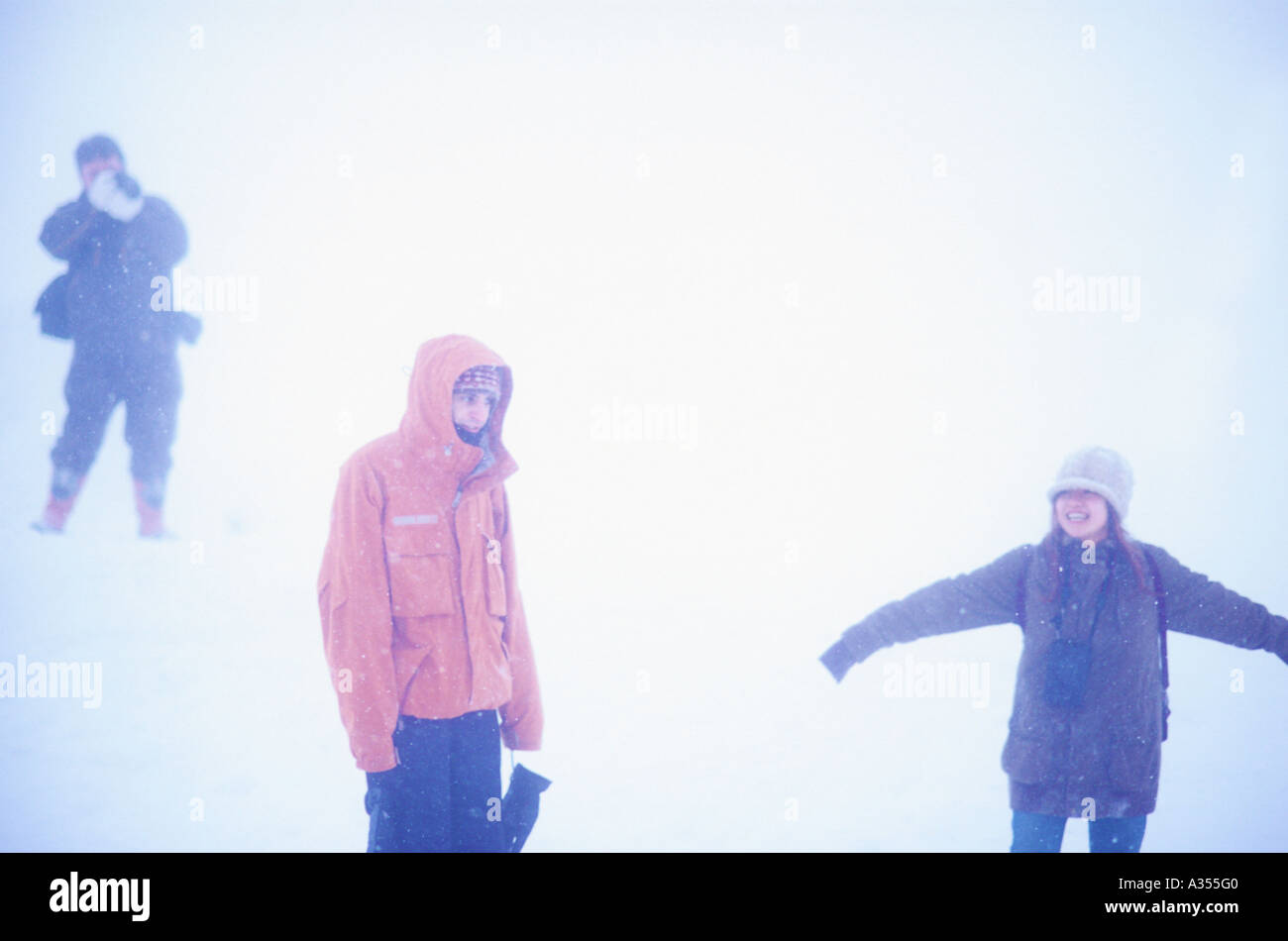 portraits in the snow Stock Photo - Alamy