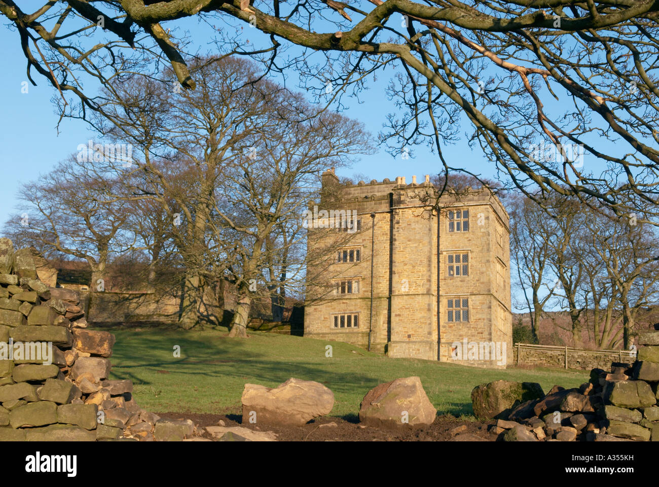 "North Lees Hall" an Elizabethan "manor house" "three stories" high at ...