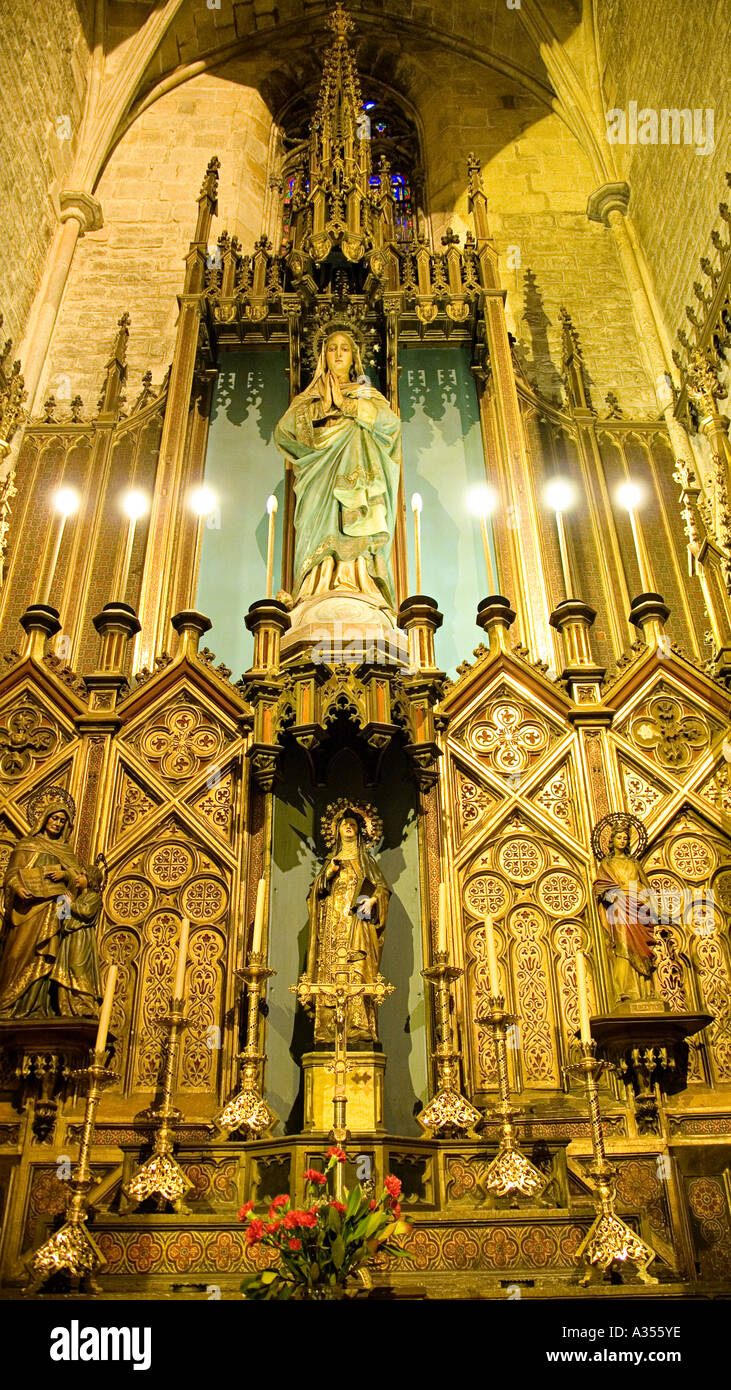 Interior of the Santa Maria del Mar Church Barcelona Spain Religious ...