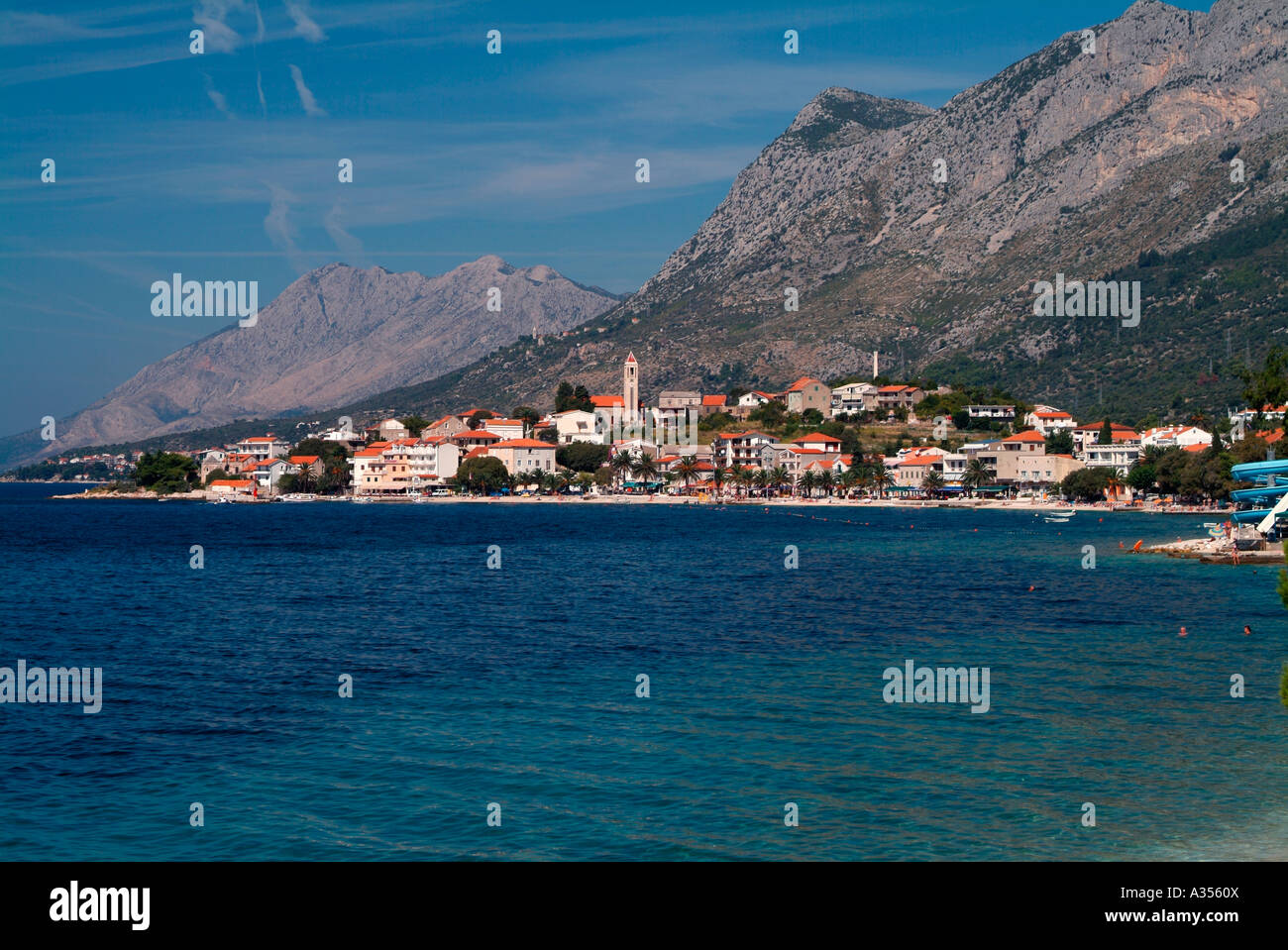 Gradac on Dalmatian Coast of Croatia Stock Photo - Alamy