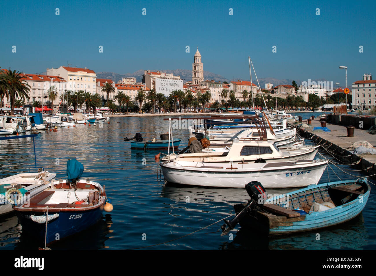 Split seafront Dalmatian Coast Croatia Stock Photo - Alamy