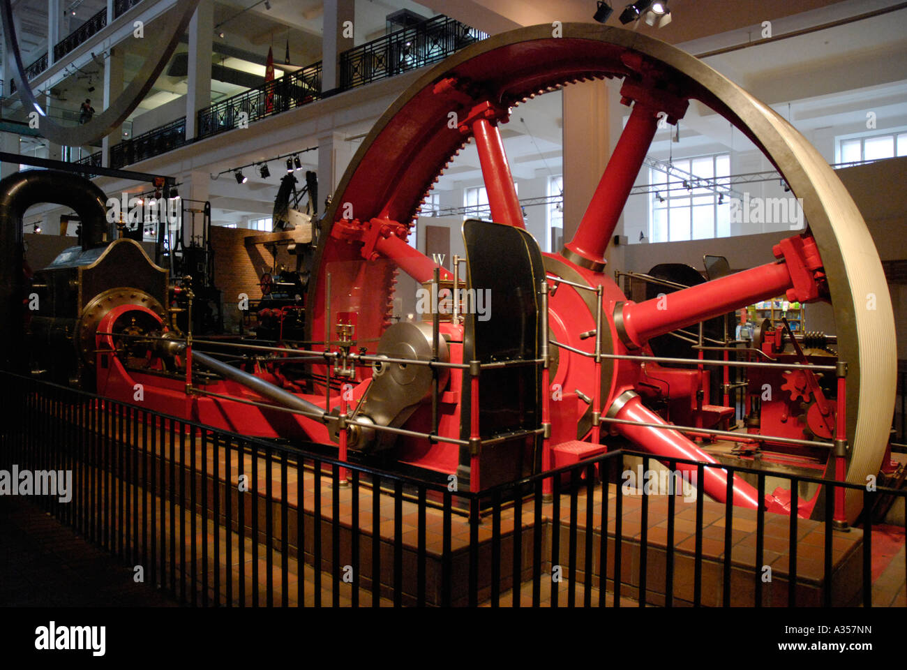 Burnley Ironworks mill engine 1903 in Power Hall of the London Science ...