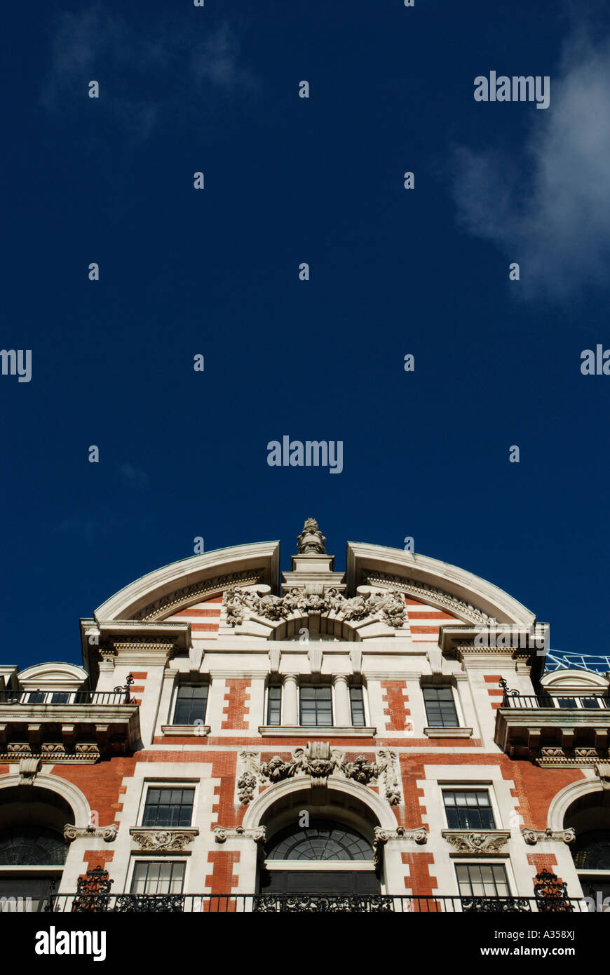 Stunning classical orange brick and white stone architecture above ...
