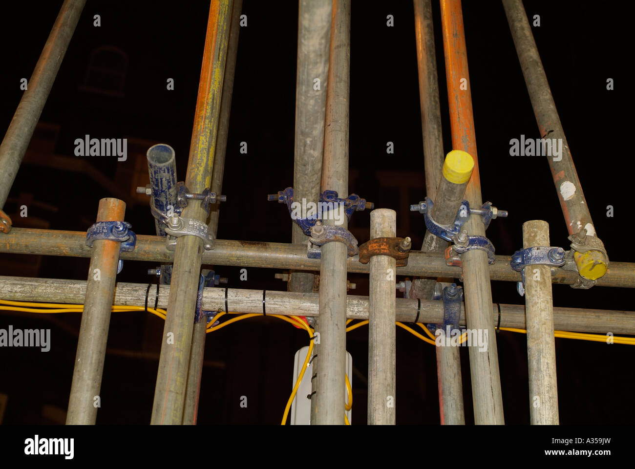 A section of European construction staging Stock Photo - Alamy