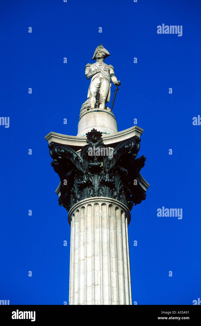 Nelson s Column Trafalgar Square London England Stock Photo - Alamy