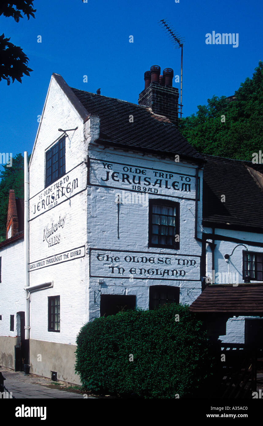 Ye Olde Trip to Jerusalem the oldest inn in England Nottingham England ...