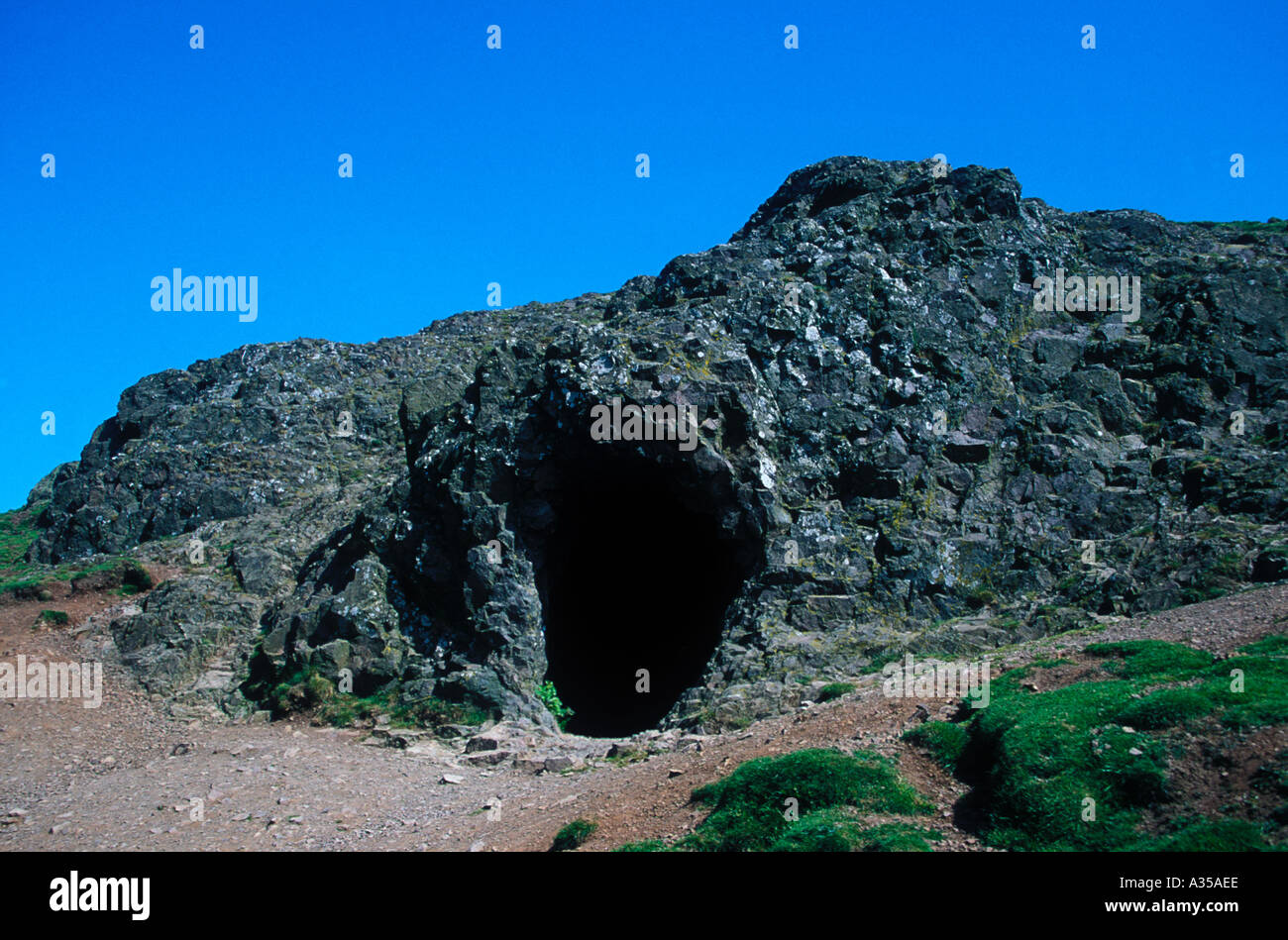 Giants Cave Broad Down Herefordshire Beacon Malvern Hills England Stock ...
