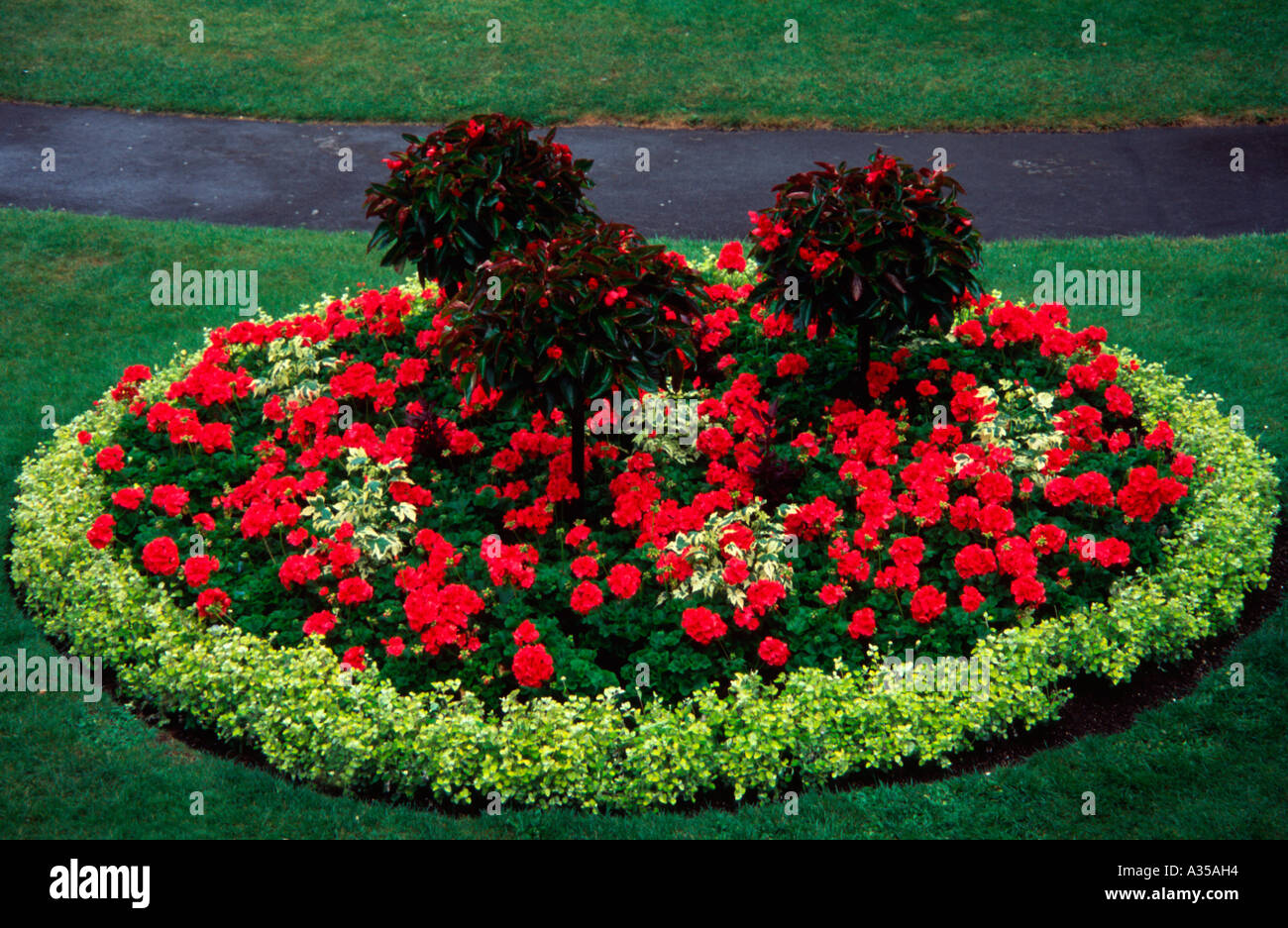 Summer floral display, Parade Gardens, Bath Spa, UK Stock Photo - Alamy