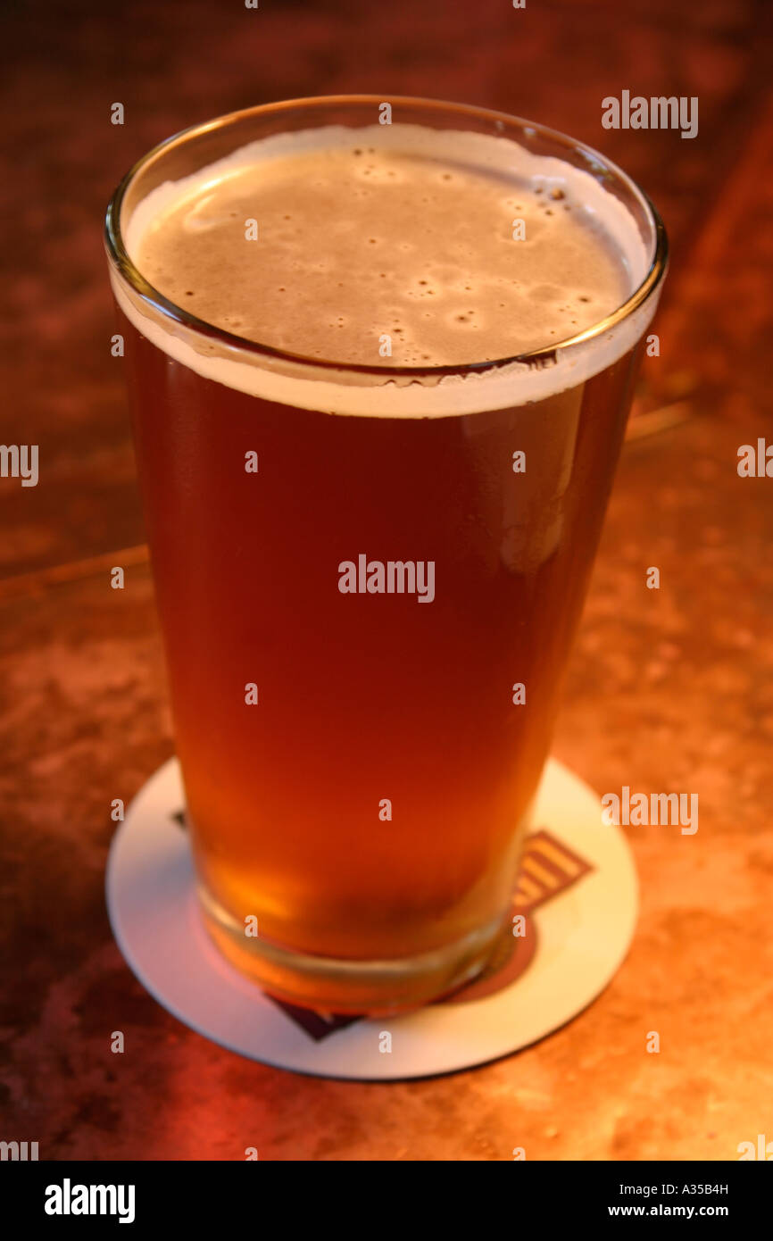 Pint of Beer Stock Photo - Alamy