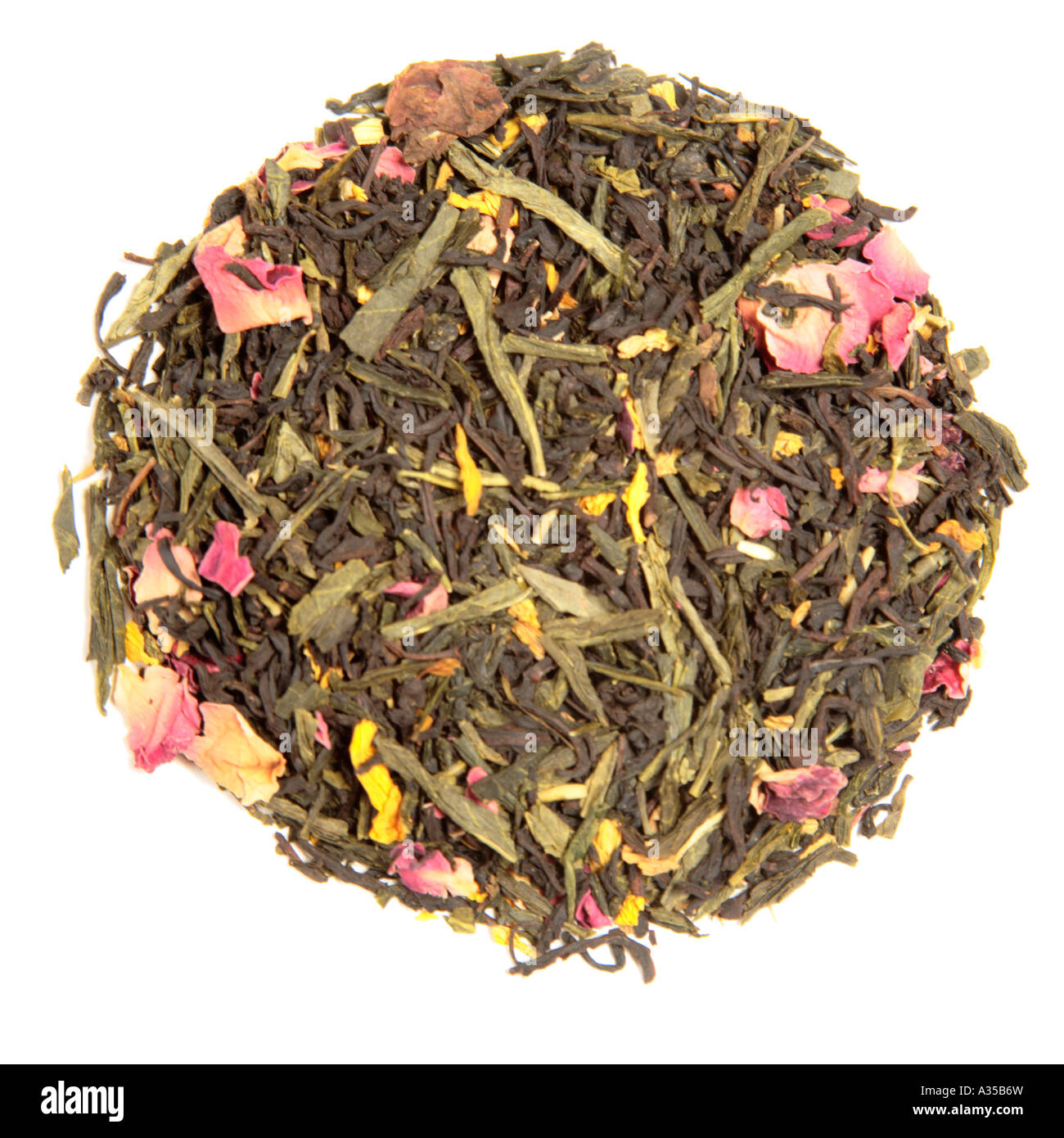 Tea Leaves in Pile Stock Photo - Alamy