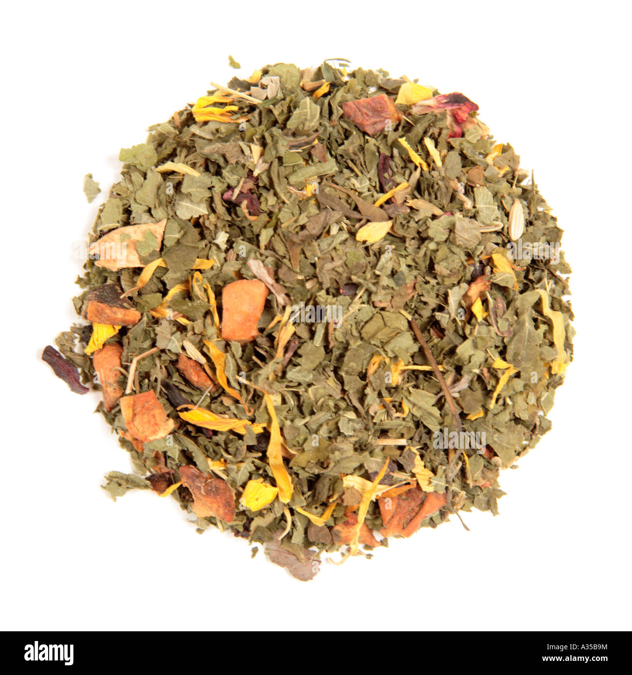 Tea Leaves in Pile Stock Photo - Alamy