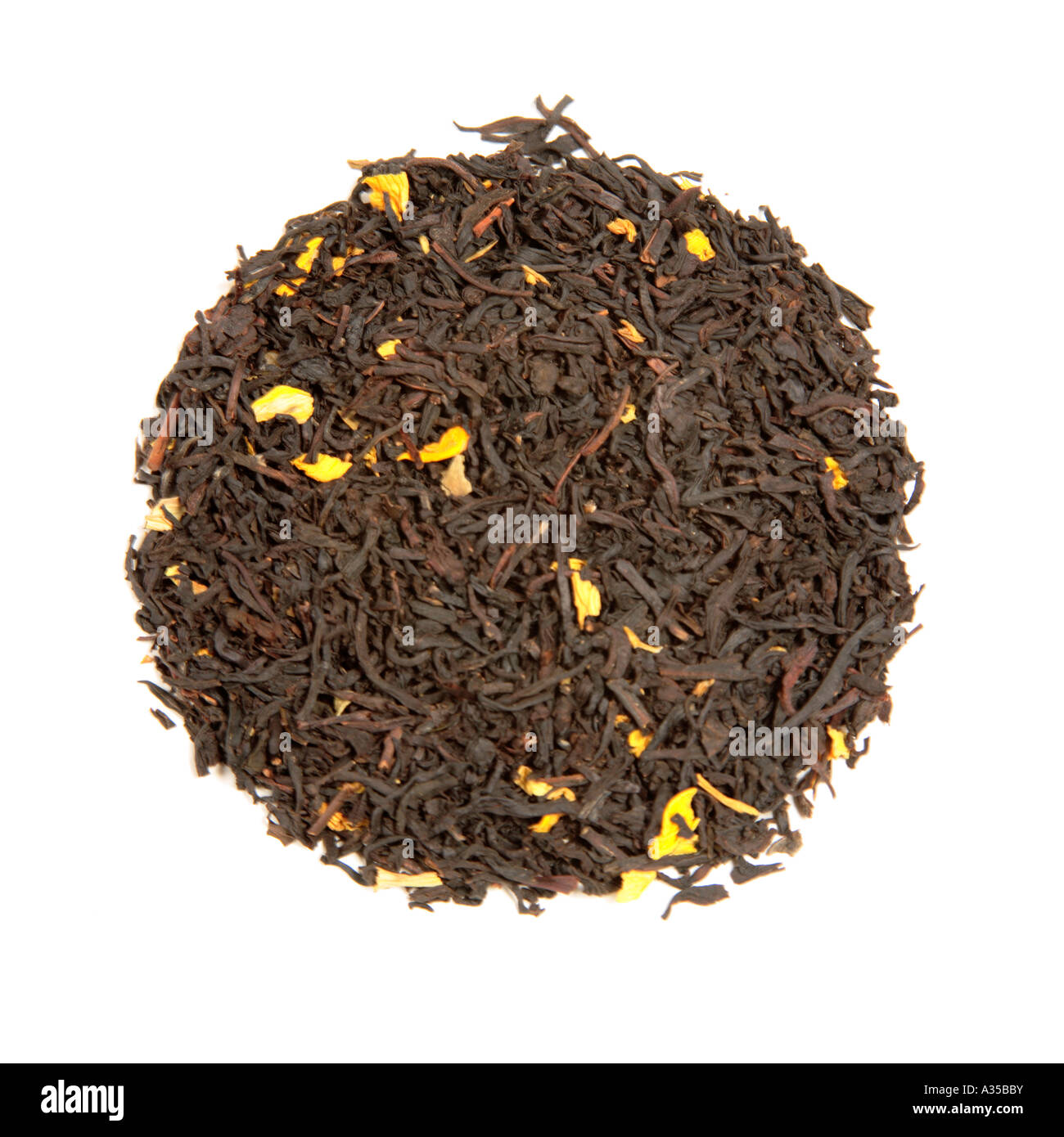 Tea Leaves in Pile Stock Photo - Alamy