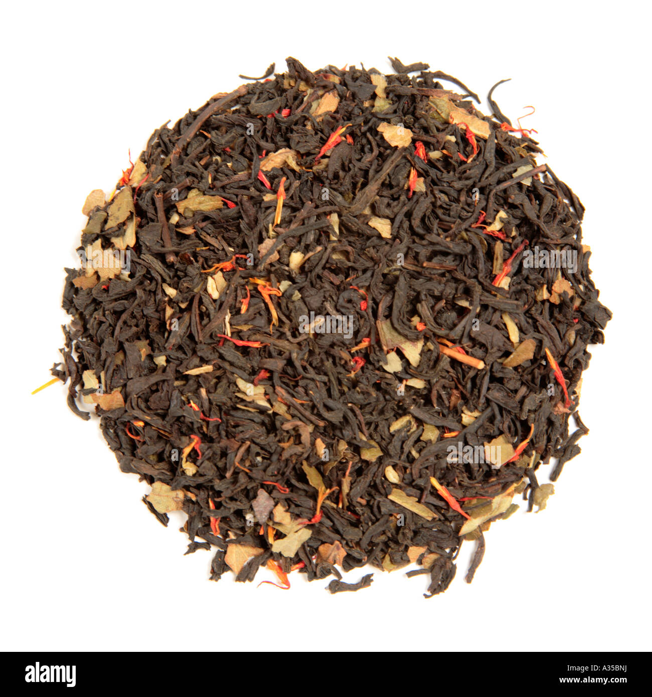 Tea Leaves in Pile Stock Photo - Alamy