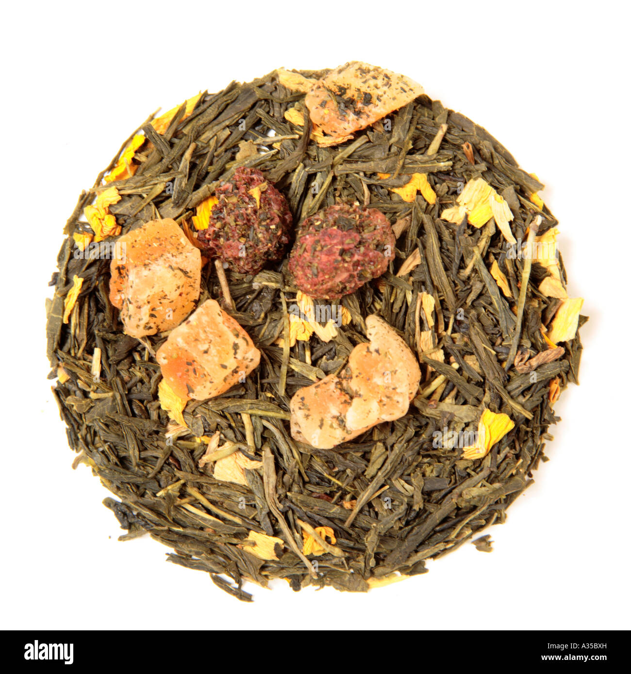 Tea Leaves in Pile Stock Photo - Alamy