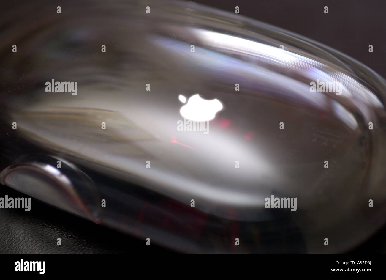 Transparent iMac computer mouse UK Stock Photo - Alamy