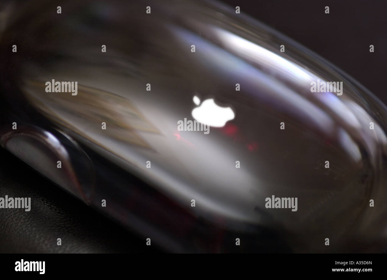 Transparent iMac computer mouse UK Stock Photo - Alamy