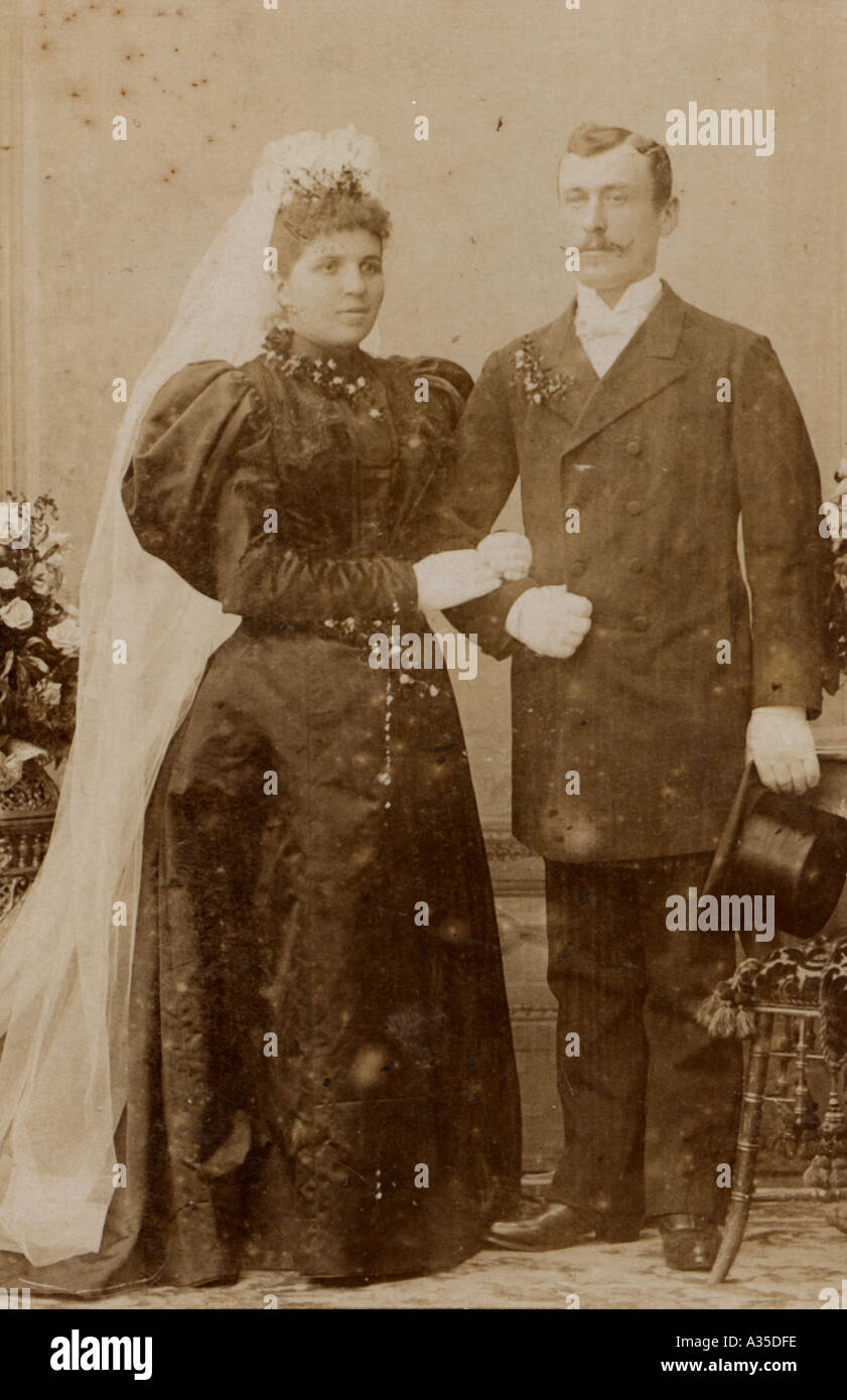 wedding in the year 1900 Stock Photo - Alamy