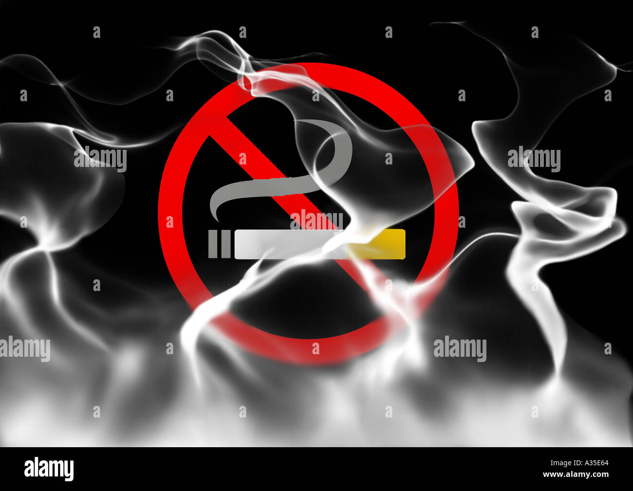 No smoke symbol Stock Photo - Alamy