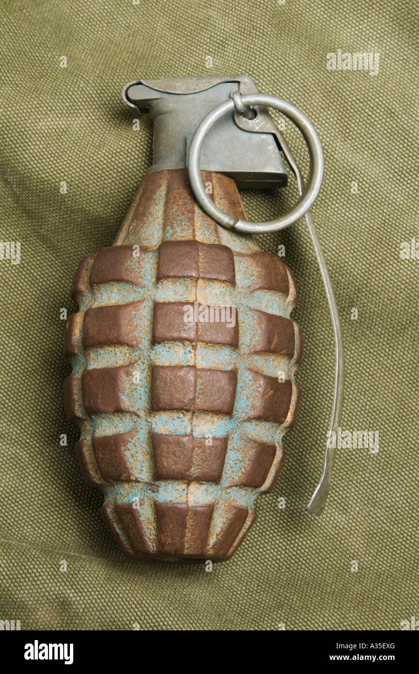 World war ii era u s mk 2 grenade hi-res stock photography and images ...