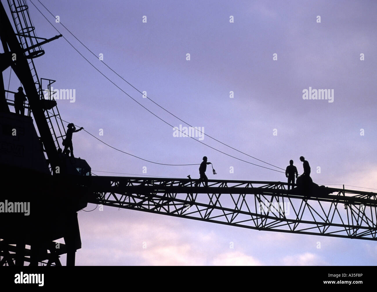 Crane used in construction building hi-res stock photography and images ...