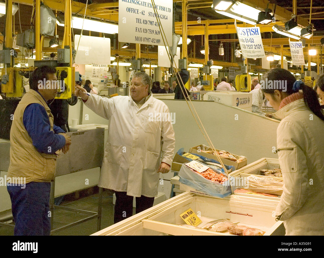 The Billingsgate Fish Market at Canary Wharf in London Stock Photo - Alamy