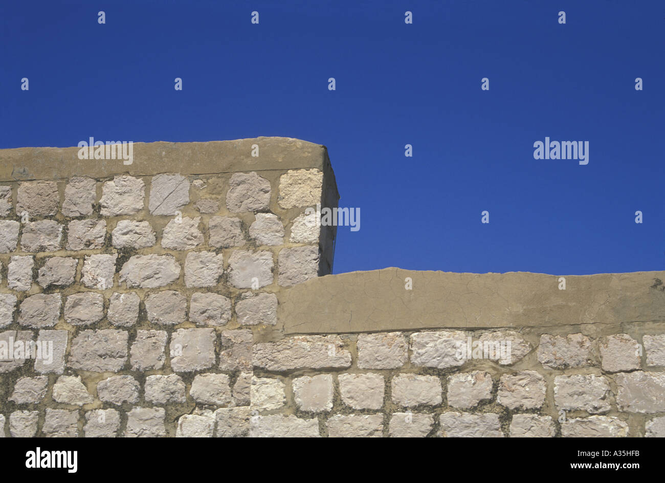 Thirteenth Century Stone Parapet City Wall Encircling the Old Town ...