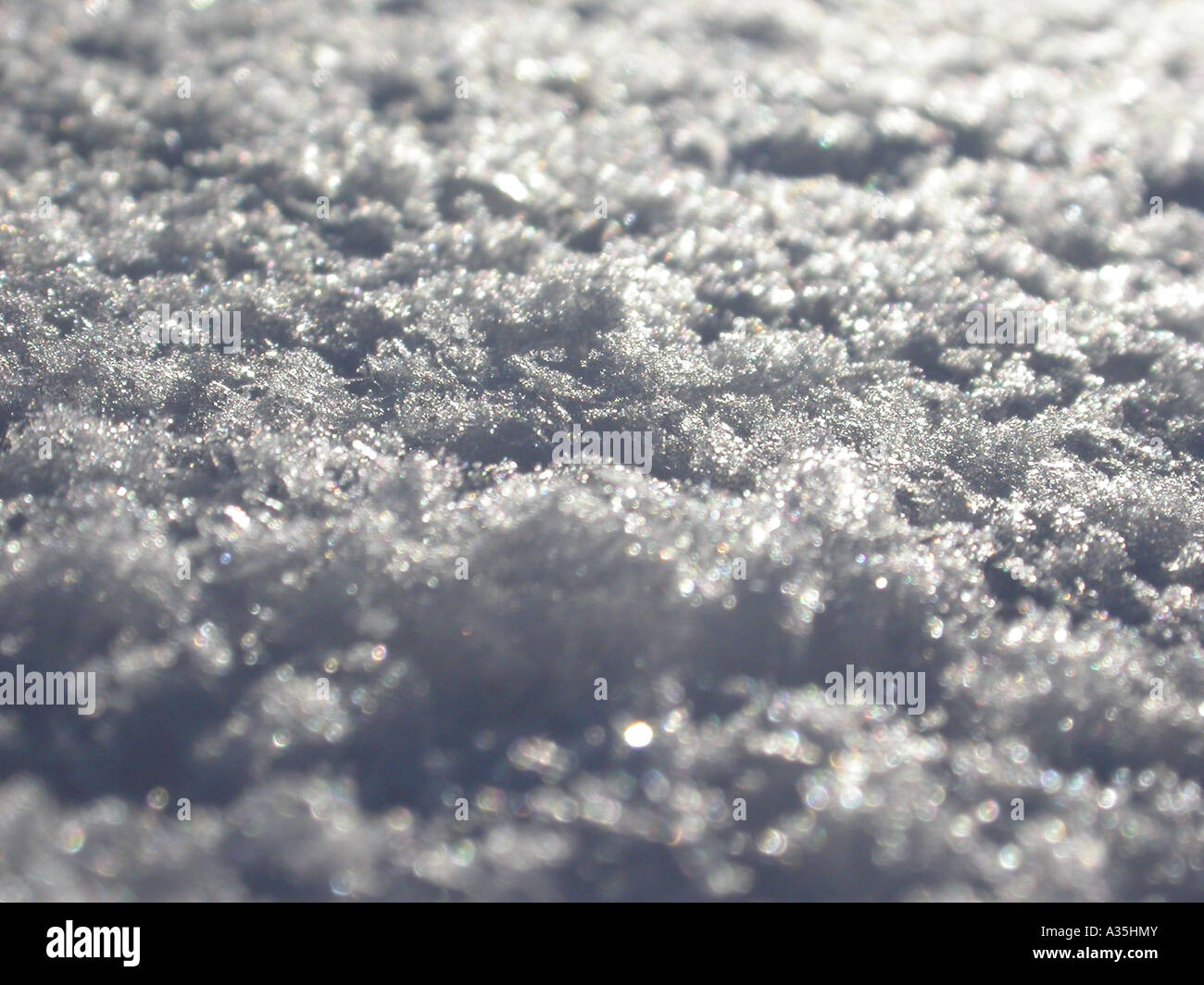 Details of a beautiful snow surface perfect for backgrounds on greeting ...