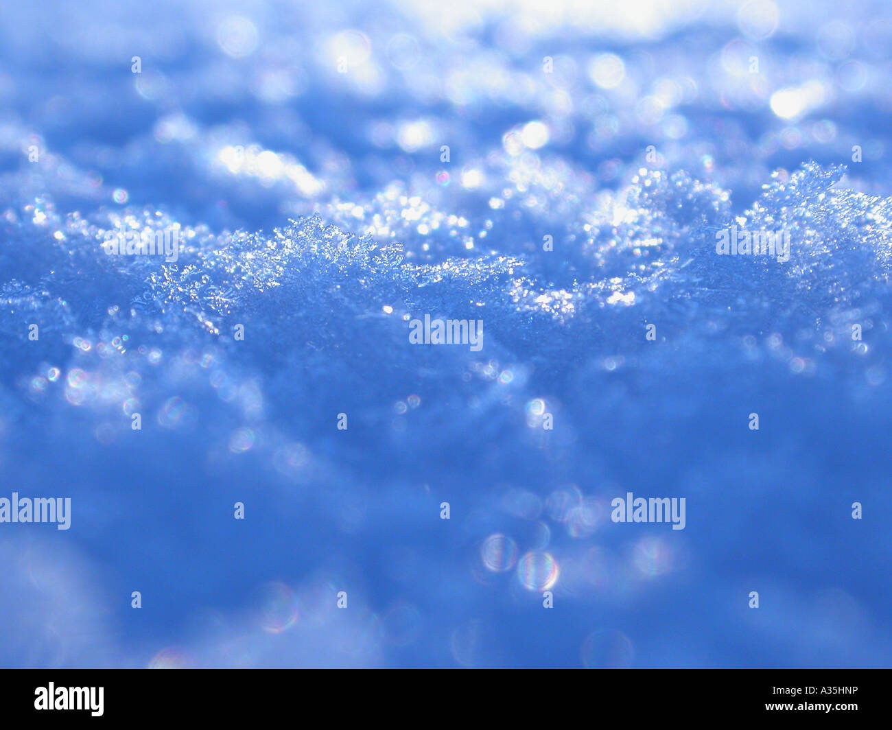 Details of a beautiful snow surface perfect for backgrounds on greeting ...