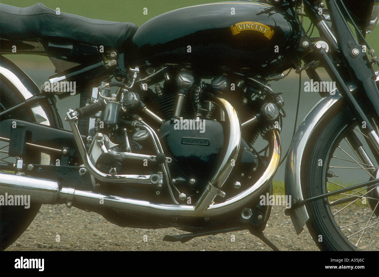 Vincent Black Shadow classic motorcycle Stock Photo - Alamy