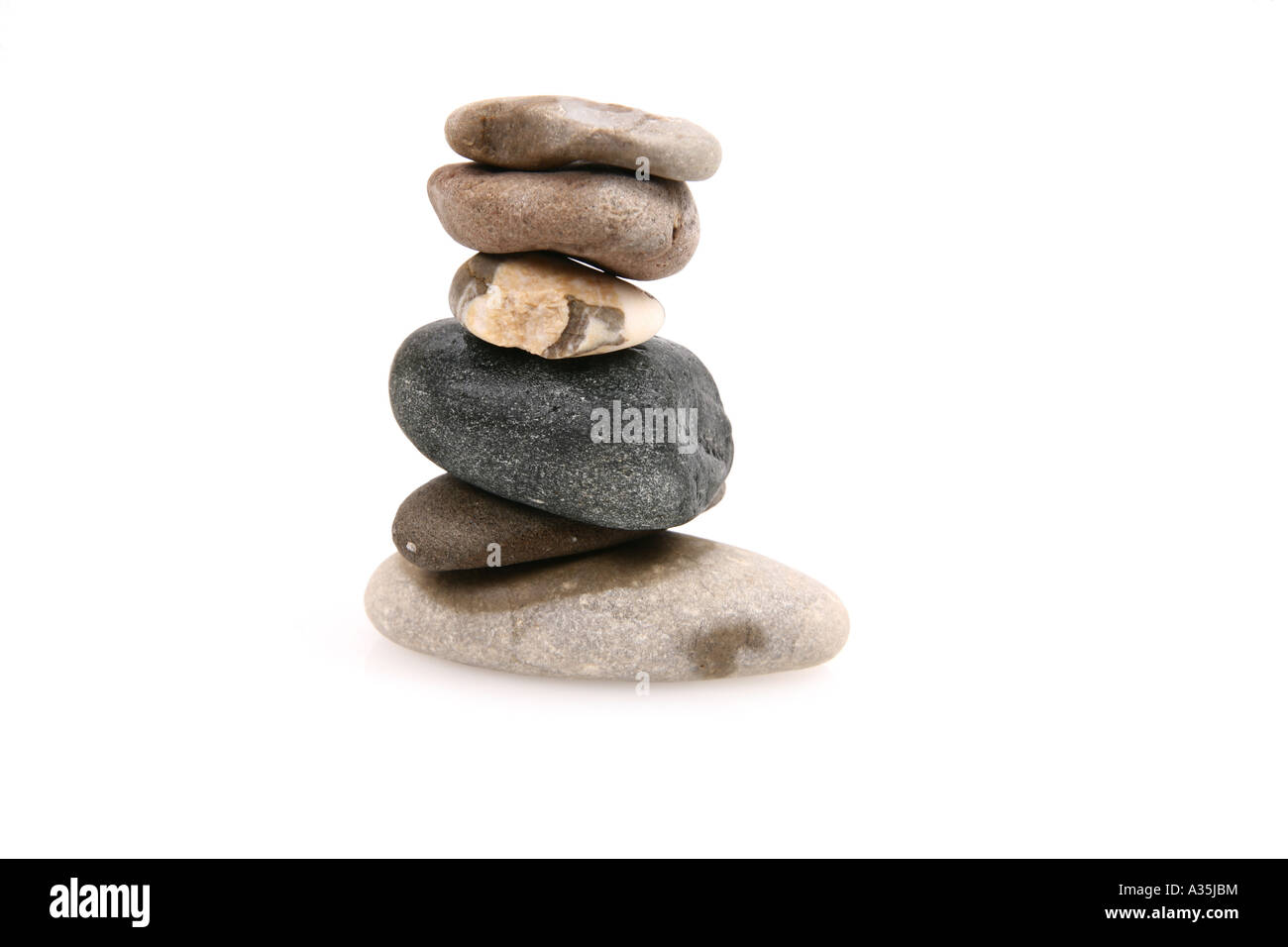 pebbles on white Stock Photo - Alamy