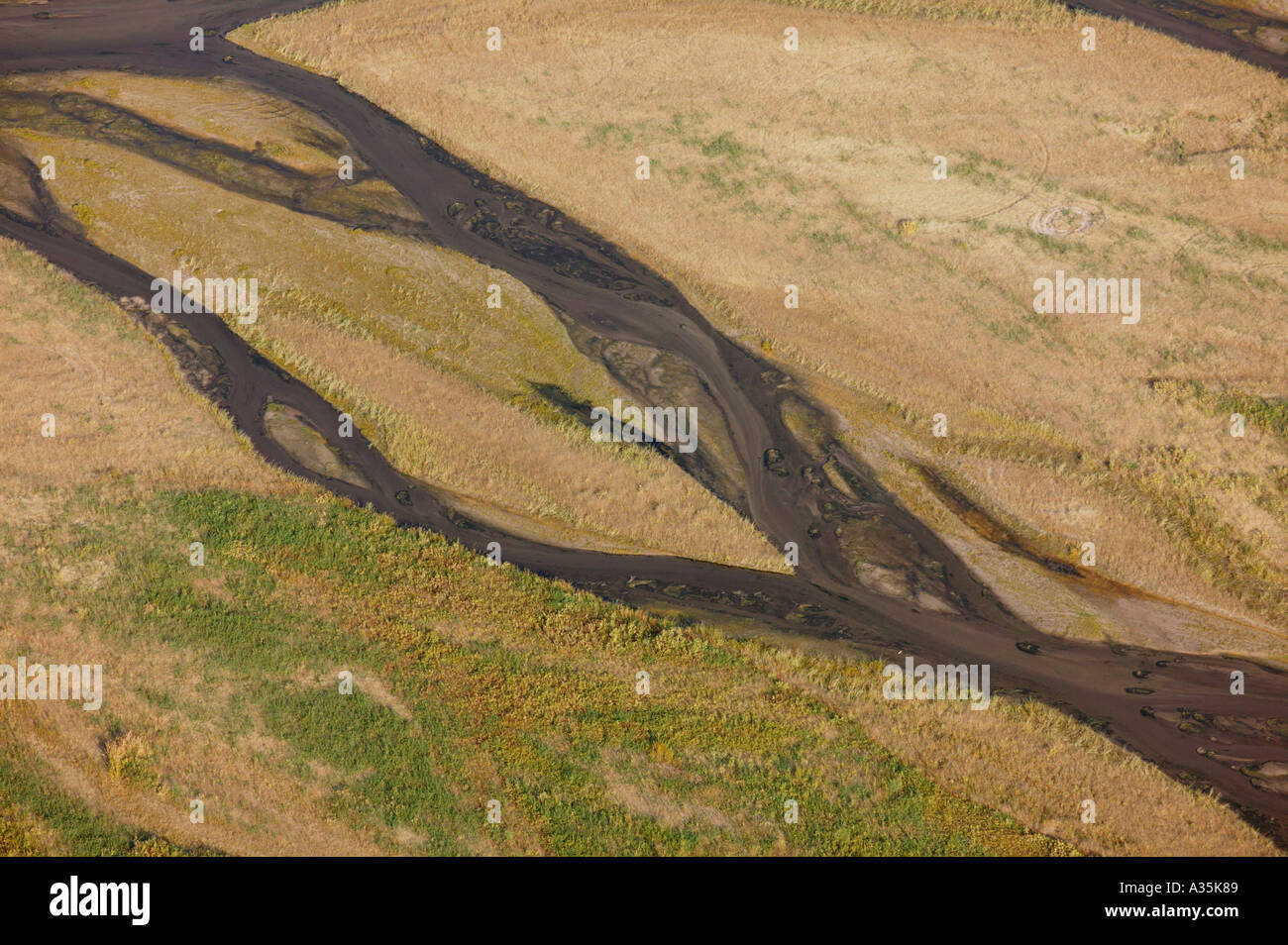 Aerial view of a river Stock Photo - Alamy
