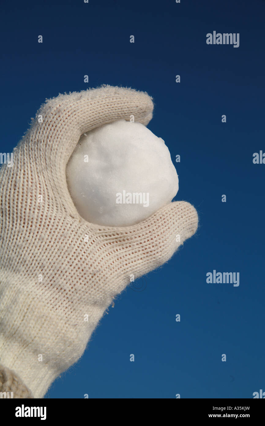 happy snowball fight in wintertime Stock Photo - Alamy