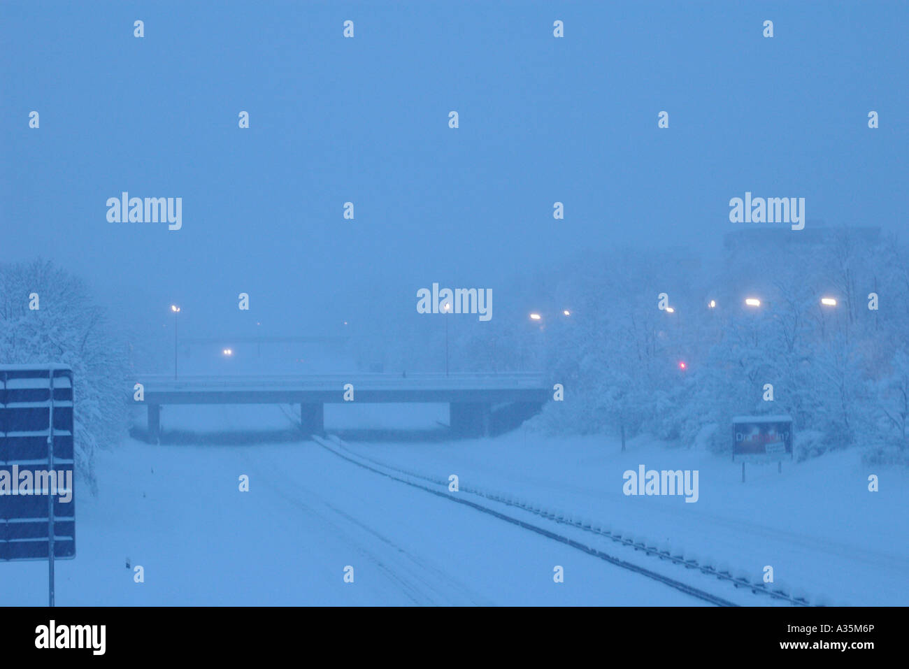 winterscene snow chaos in the streets Stock Photo - Alamy