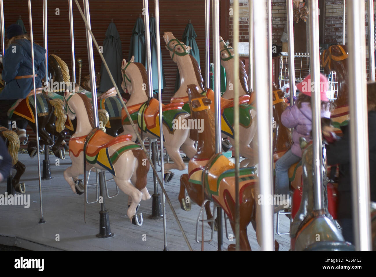 Merry go Round in Central Park New York City Stock Photo - Alamy