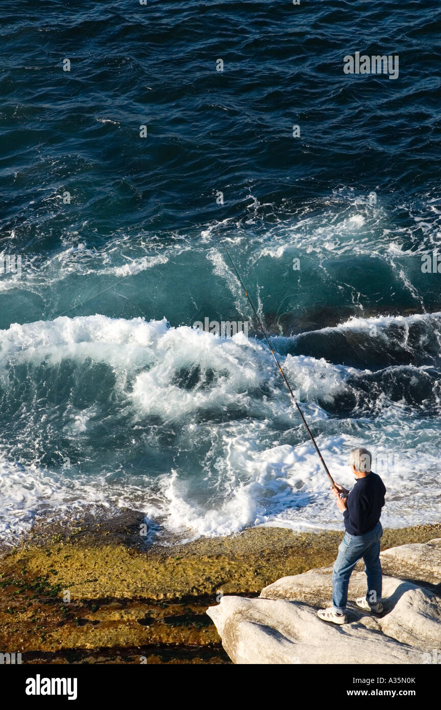 fisherman and the sea Stock Photo - Alamy