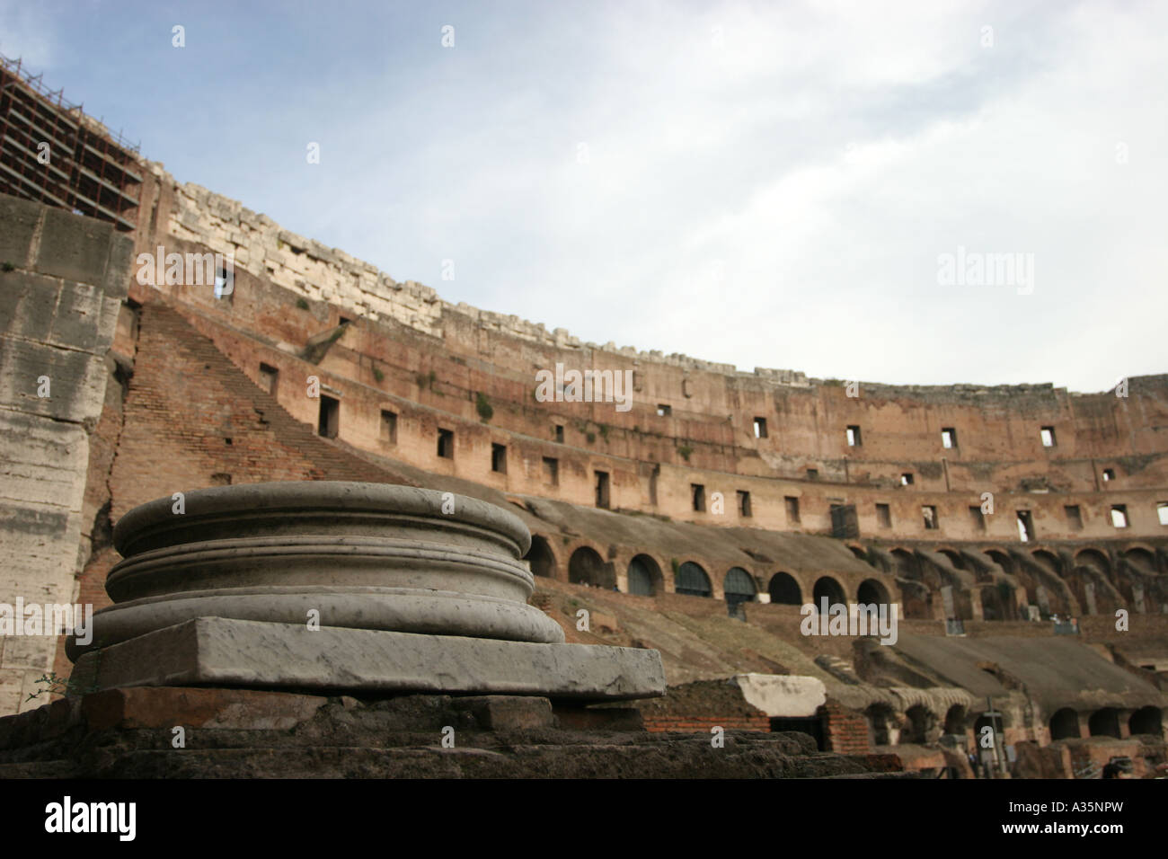 Inside Roman Colloseum Stock Photo - Alamy