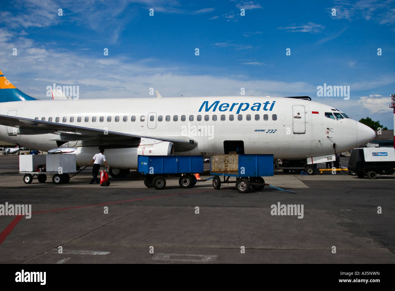 Merpati Air airplane, Bali, Indonesia, Asia Stock Photo - Alamy