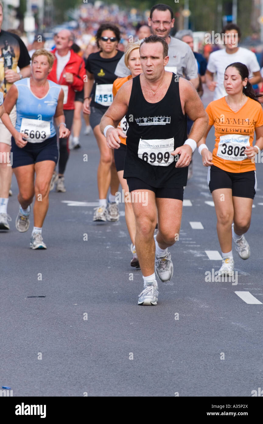 male runner leading the group (editorial only Stock Photo - Alamy