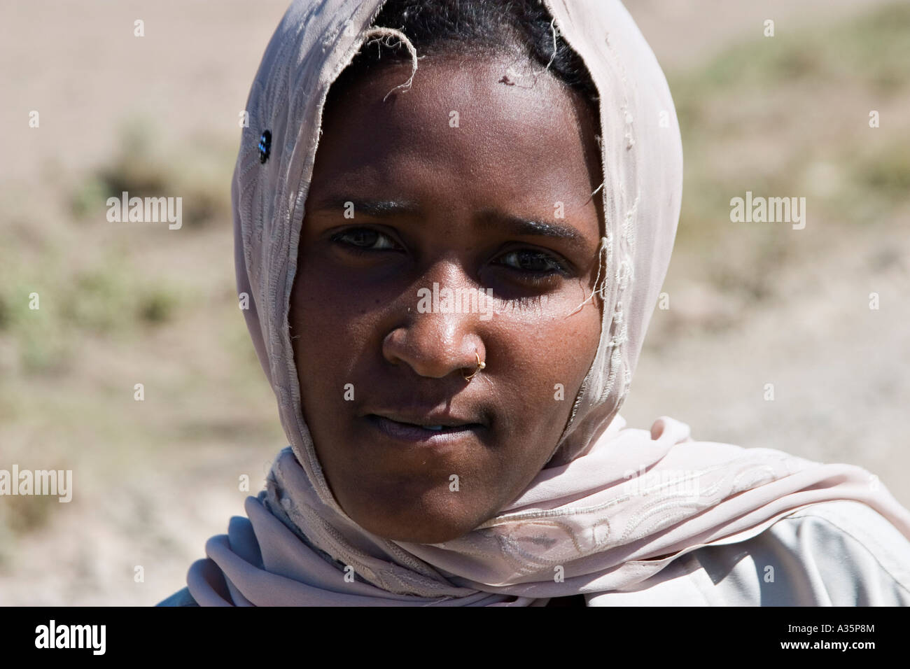 Afar girl near Mile, Ethiopia, Africa Stock Photo - Alamy